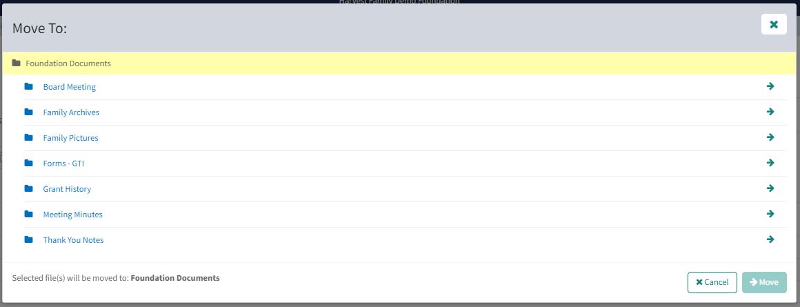Moving a Document Into a Folder – Impactfully