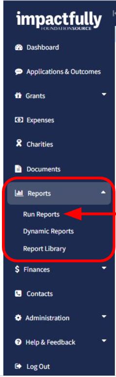 Run Reports – Impactfully